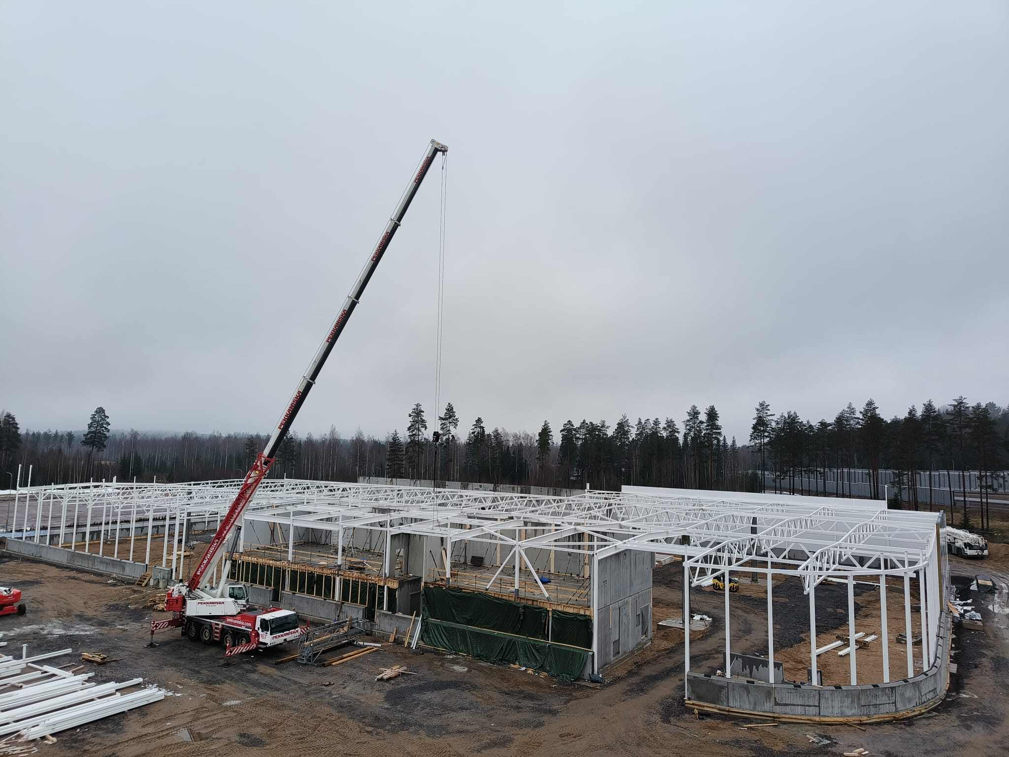 Beam-Net – teräsrakenteet Bilteman myymälään Lohjalla